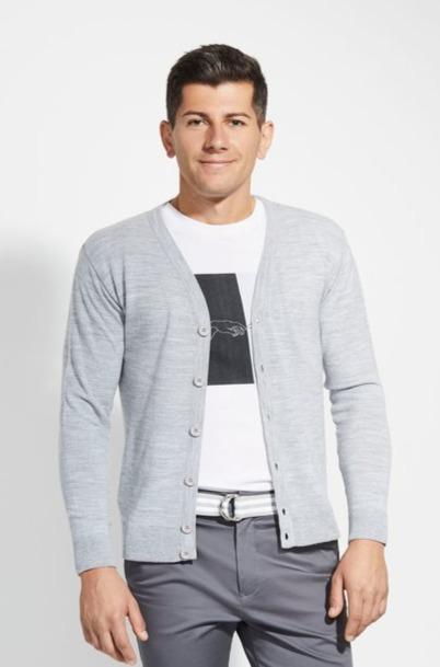Rogers Cardigan Sweater - Heather Grey – ICO Uniforms